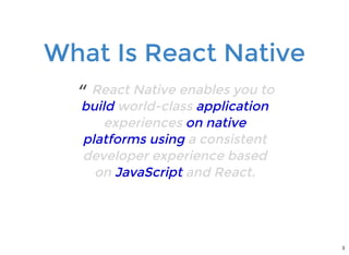 A Closer Look At React Native | PPT