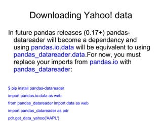 Slides for PyCon2016 | PPT | Business | Business and Finance