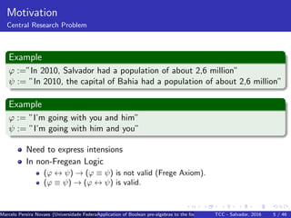 Application of Boolean pre-algebras to the foundations of Computer ...