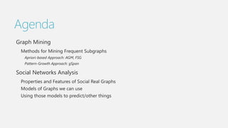 Data Mining Seminar - Graph Mining and Social Network Analysis | PPTX