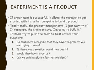 Experiment: The Lean startup | PPT