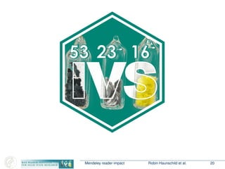 Normalization of Mendeley reader impact on the reader- and paper-side | PDF