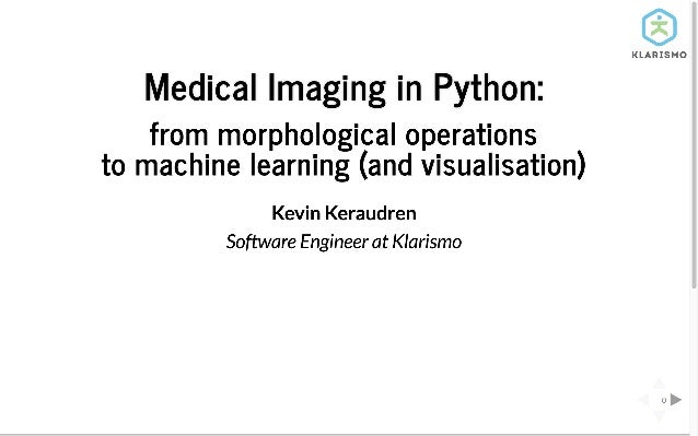 Medical Imaging In Python From Morphological Operations To Machine L