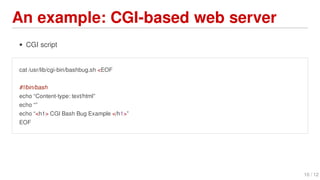 Shellshock bug | PPT