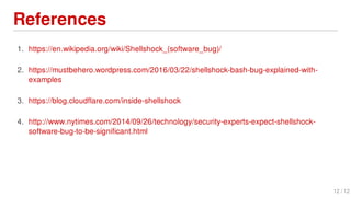 Shellshock bug | PPT