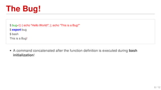 Shellshock bug | PPT