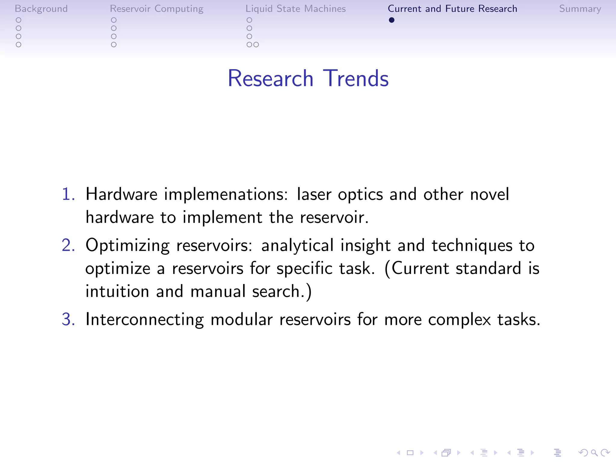 Reservoir Computing Overview (with emphasis on Liquid State Machines) | PDF