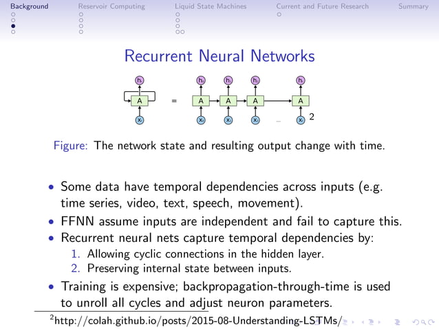 Reservoir Computing Overview (with emphasis on Liquid State Machines ...