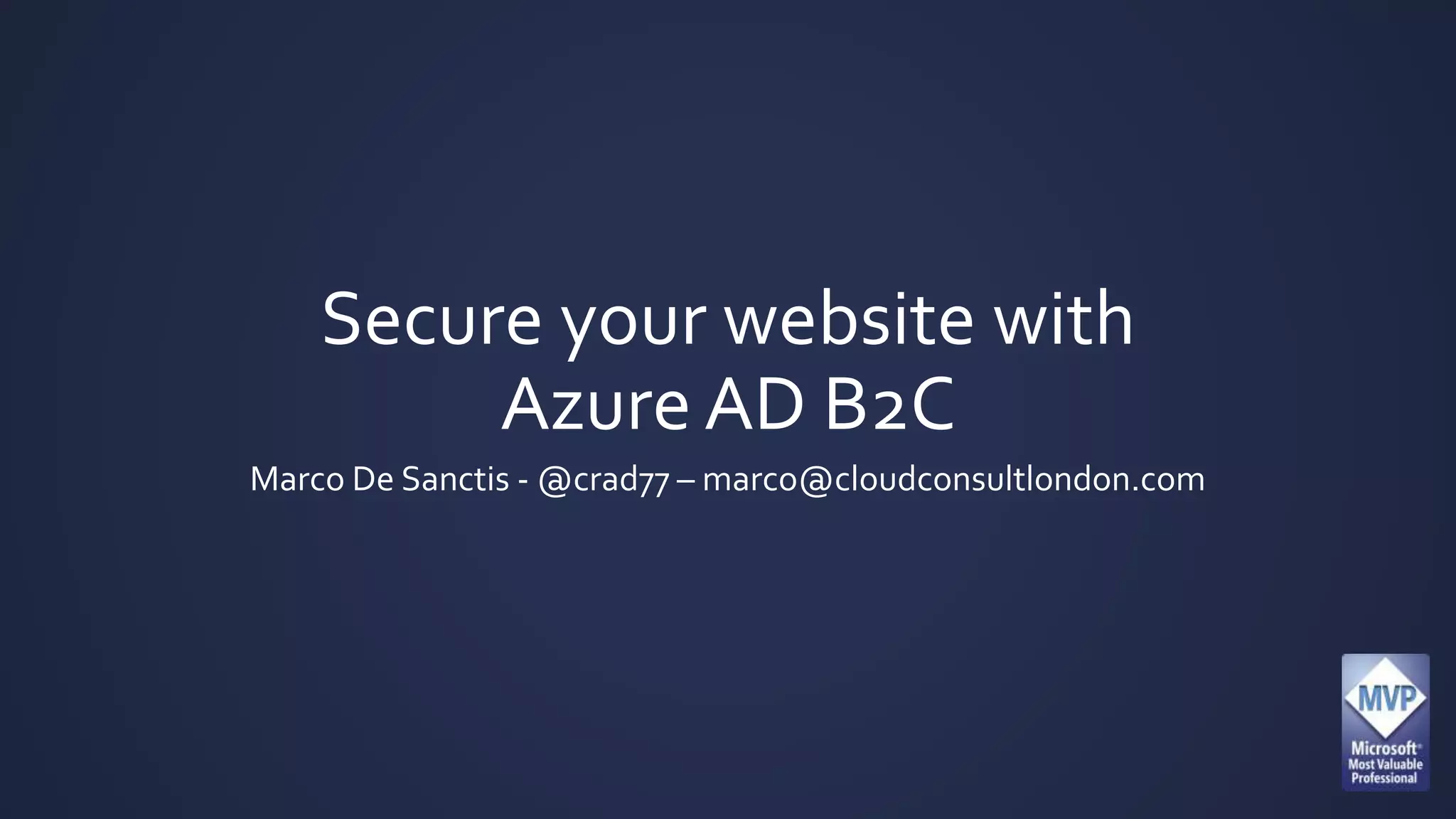 Azure B2C | PPTX