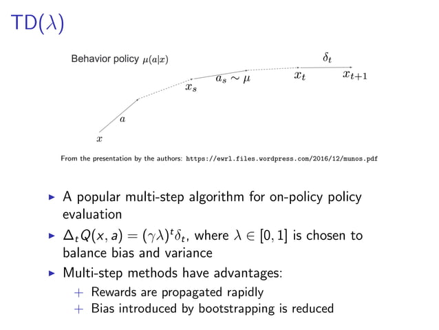 Safe And Efficient Off Policy Reinforcement Learning Ppt