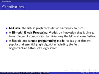 Fast Billion-scale Graph Computation Using a Bimodal Block Processing Model | PPT