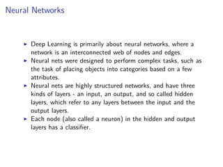 Machine Learning and Deep Learning with R | PPT