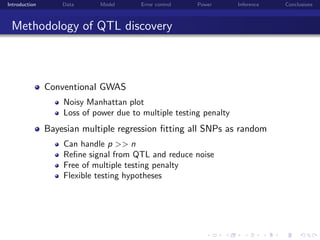 Discovery of QTL using a QTL-effects model | PDF