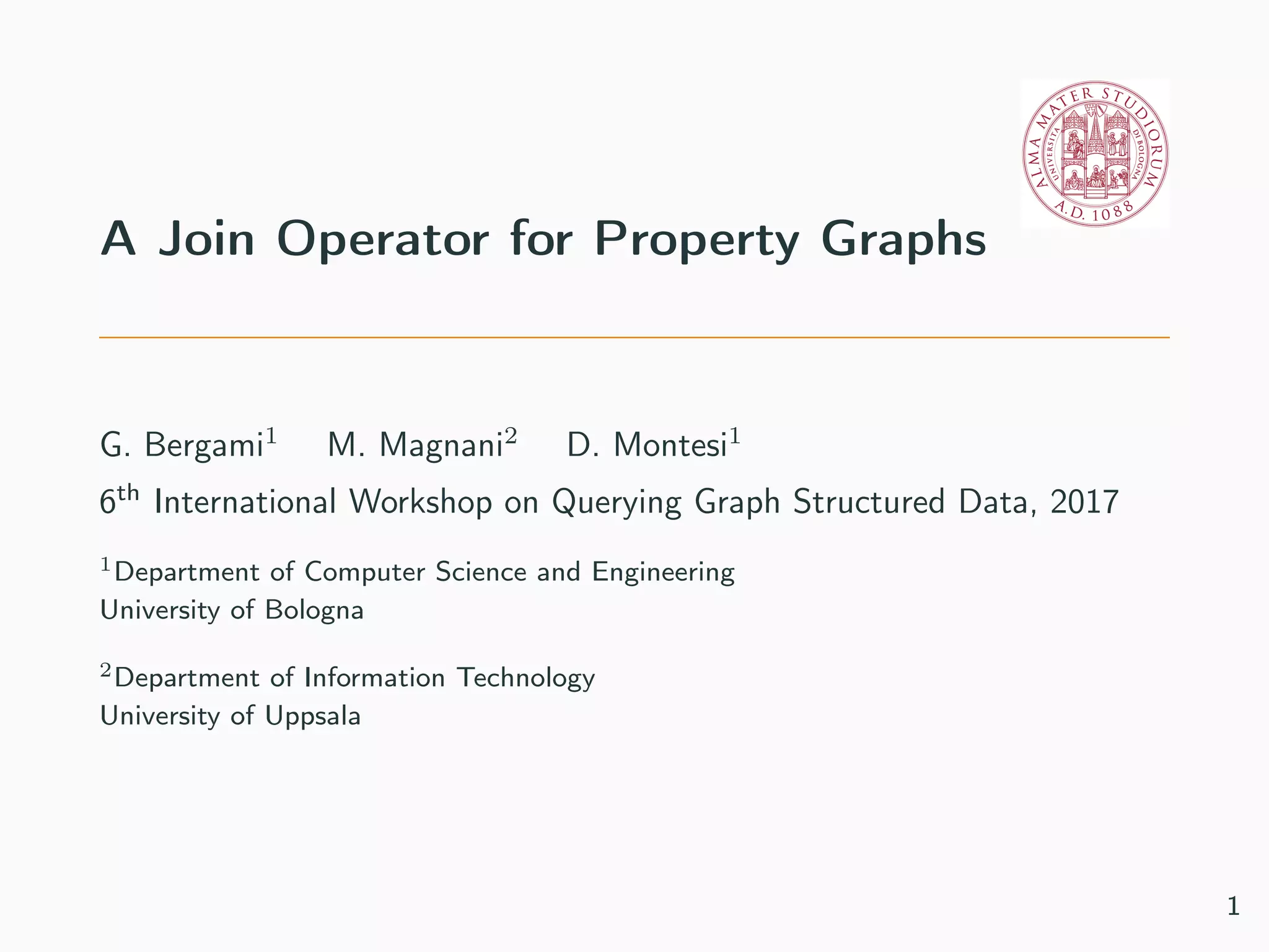 A Join Operator for Property Graphs | PPT