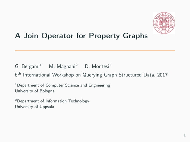A Join Operator for Property Graphs | PPT