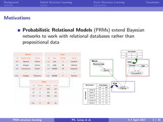 Learning Probabilistic Relational Models | PPT