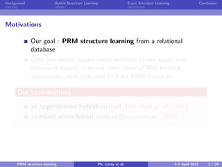 Learning Probabilistic Relational Models | PPT