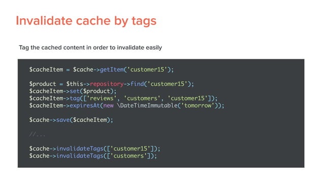 Symfony Cache Component: speed up your application with a new layer of ... Symfony Cache Component: speed up your application with a new layer of ...