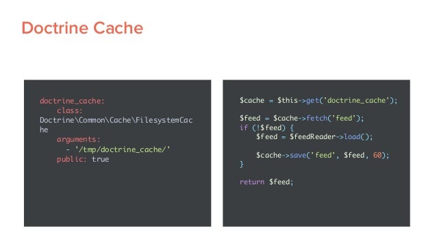 Symfony Cache Component: speed up your application with a new layer o…
