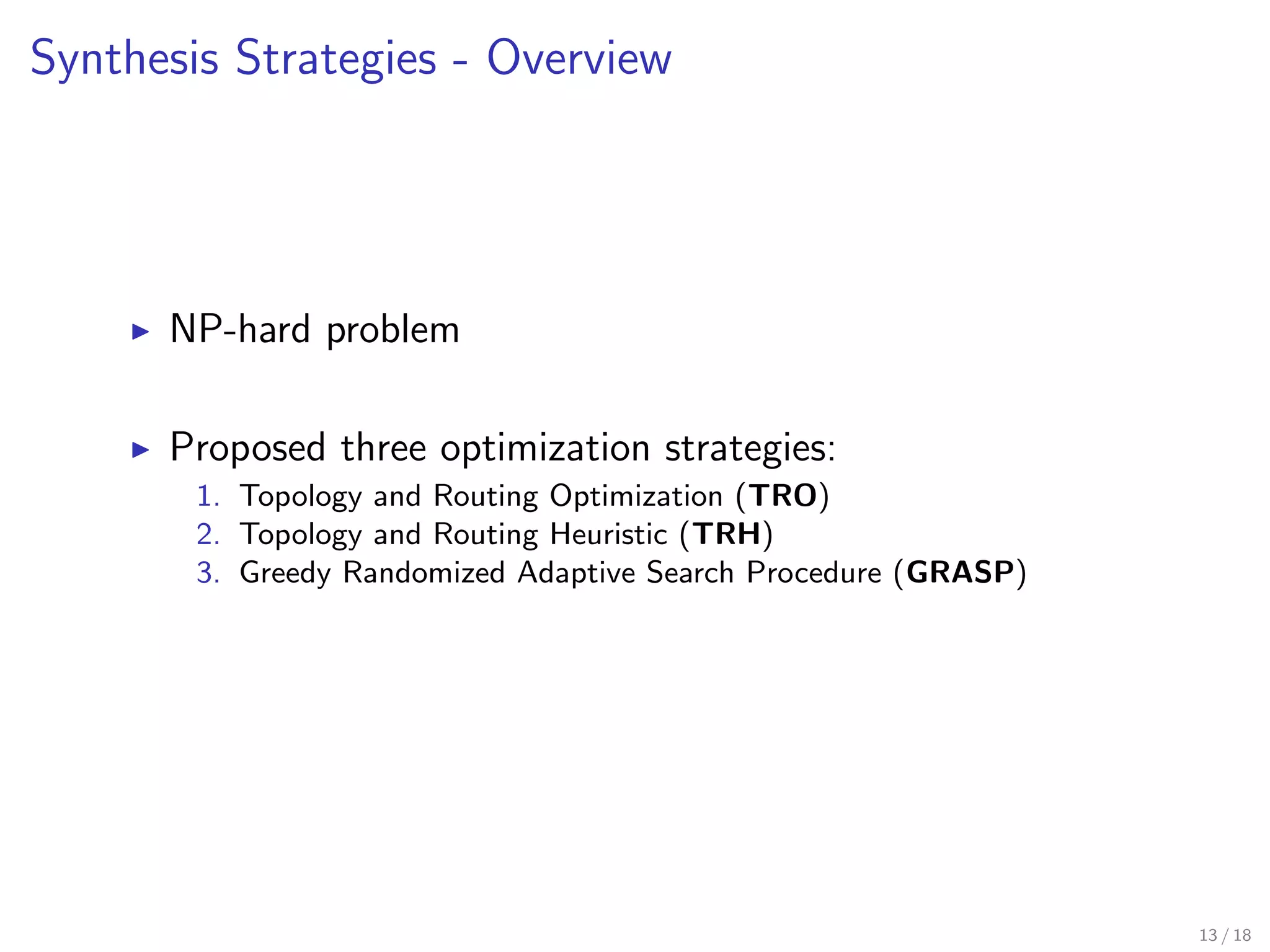 Fault Tolerant Topology And Routing Synthesis For Ieee Time Sensitive Networking Ppt