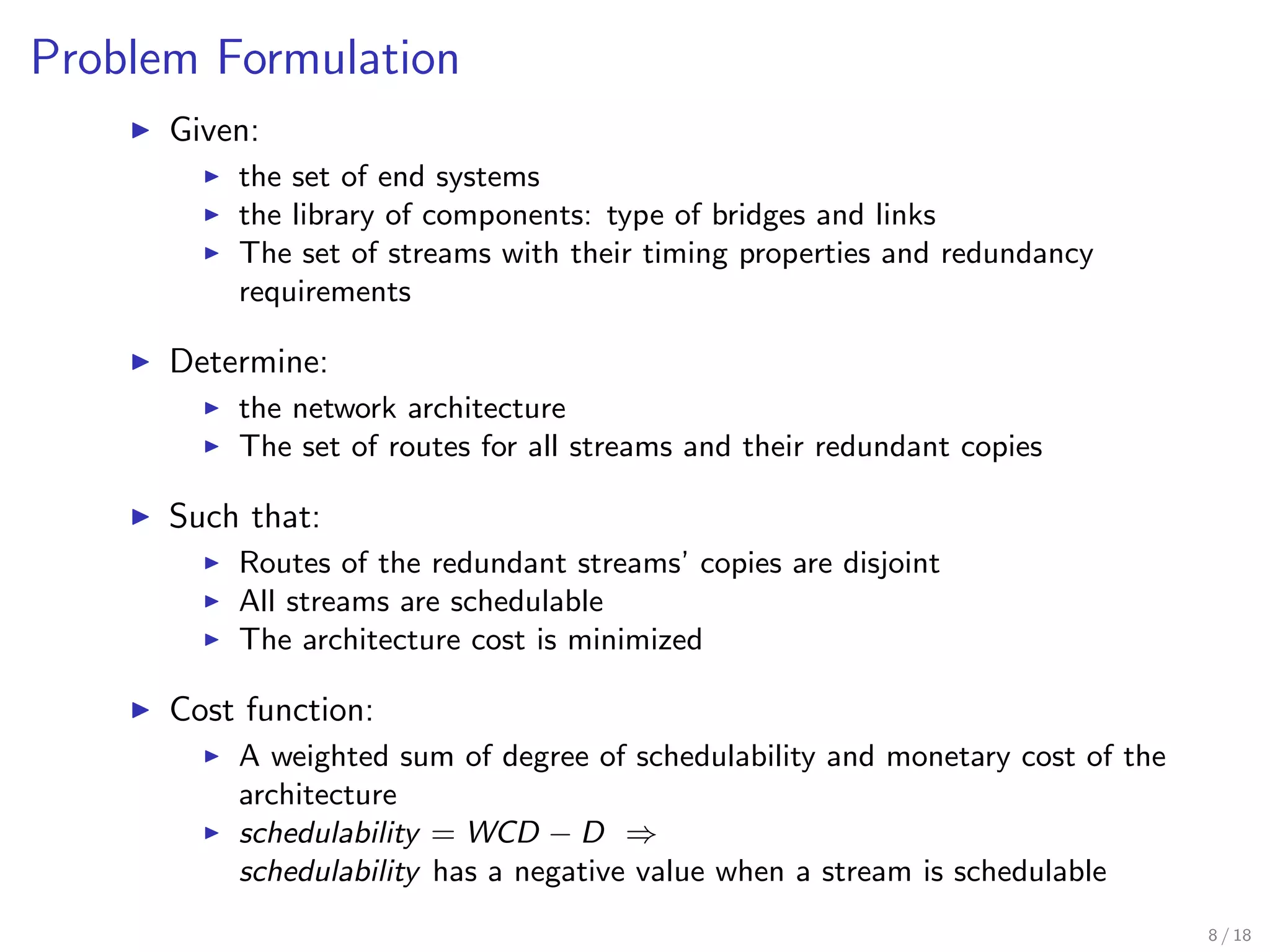 Fault Tolerant Topology And Routing Synthesis For Ieee Time Sensitive Networking Ppt