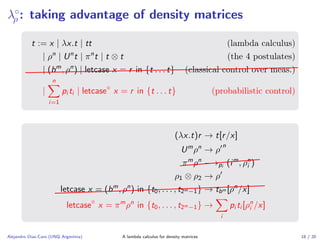 A lambda calculus for density matrices with classical and probabilistic controls | PDF