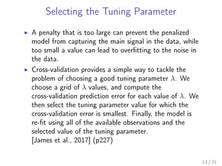 Visual Explanation of Ridge Regression and LASSO | PDF