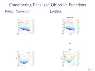 Visual Explanation of Ridge Regression and LASSO | PDF