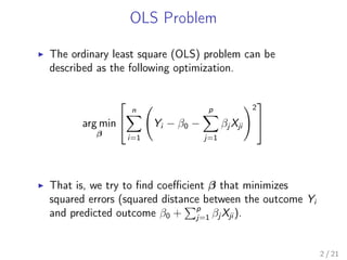 Visual Explanation of Ridge Regression and LASSO | PDF