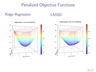 Visual Explanation of Ridge Regression and LASSO | PDF