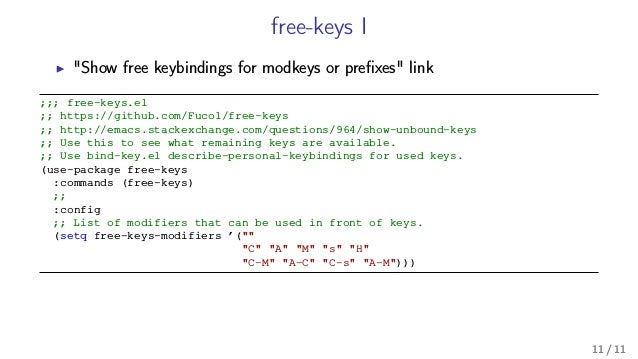 Emacs Key Bindings