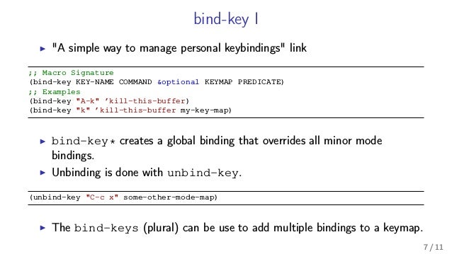 Emacs Key Bindings