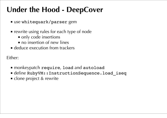 Deep into Ruby Code Coverage | PDF | Programming Languages | Computing
