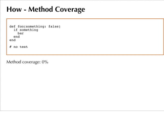 Deep into Ruby Code Coverage | PPT