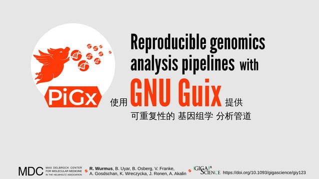 Ricardo Wurmus: Reproducible genomics analysis pipelines with GNU Guix ...