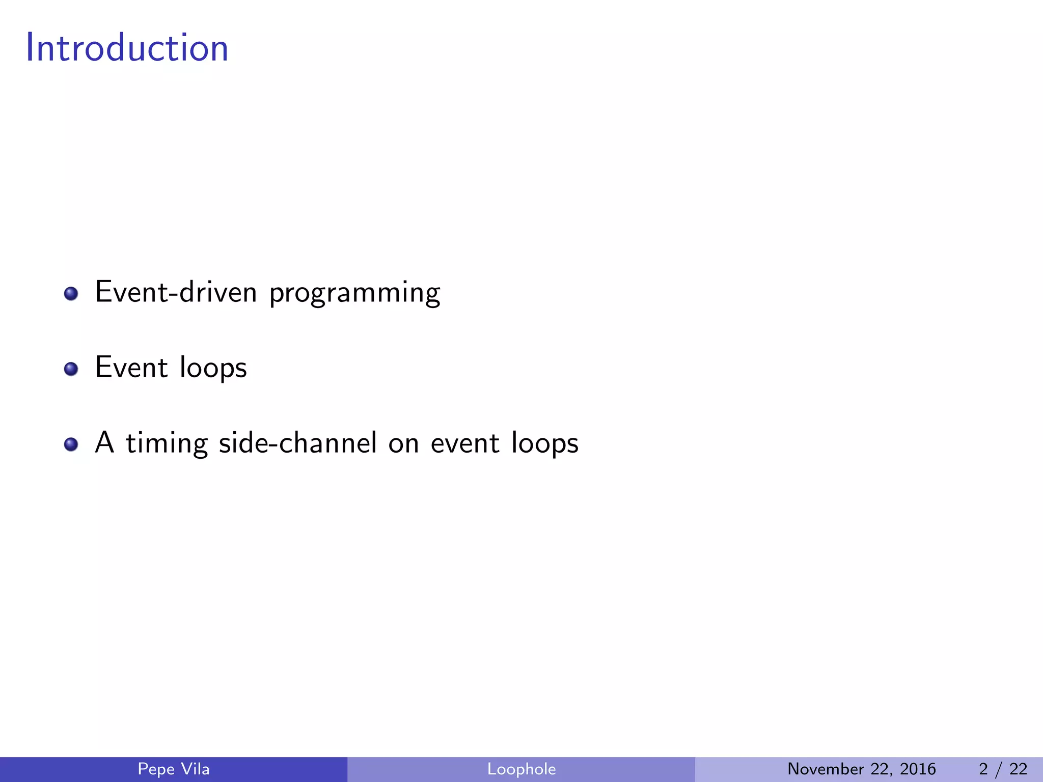 Loophole: Timing Attacks on Shared Event Loops in Chrome