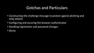 Redesigning Password Authentication for the Modern Web | PPTX | Web Development | Internet