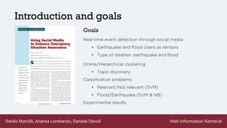 Using Social Media to Enhance Emergency Situation Awareness | PPT