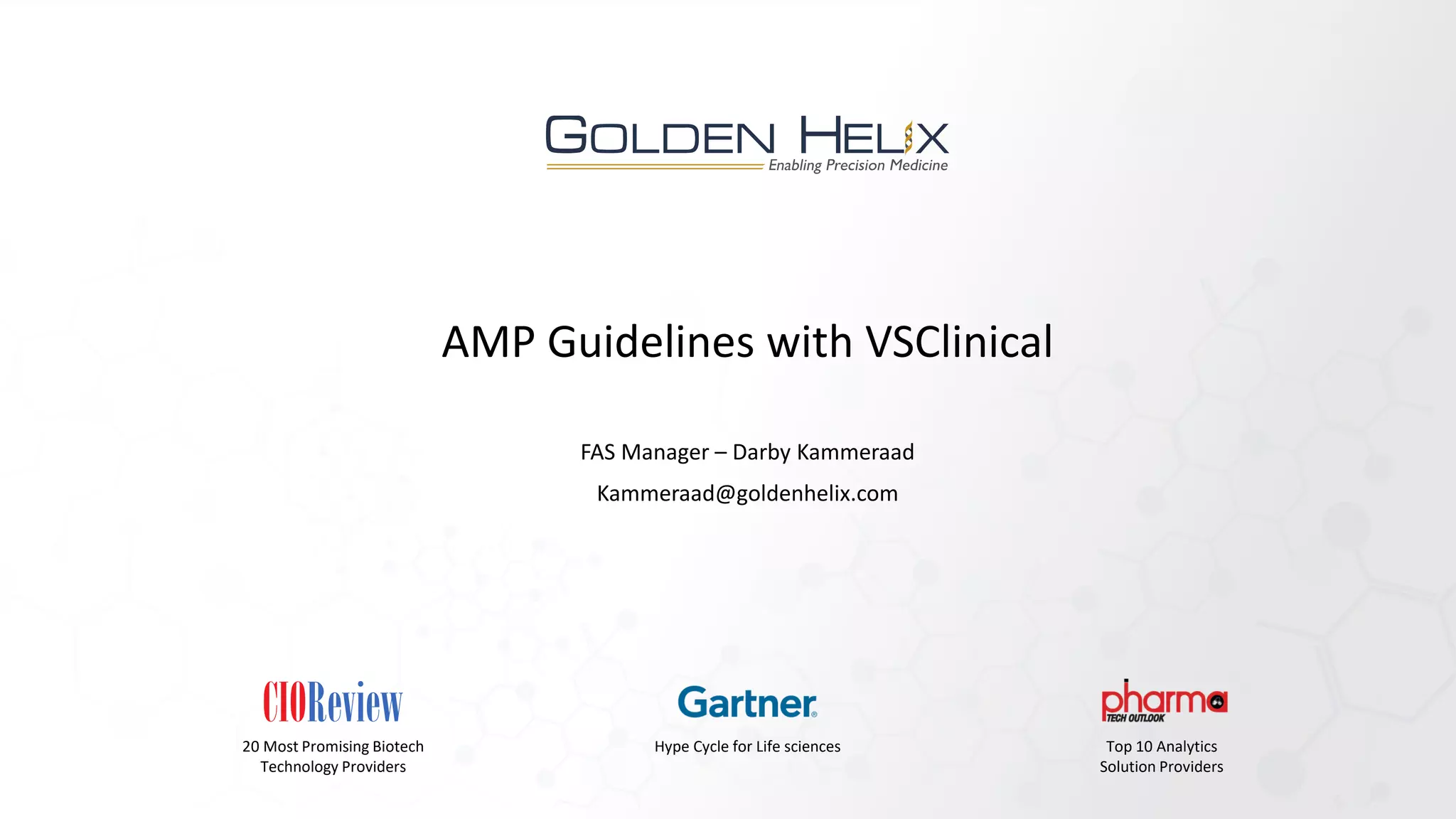 AMP-Based Variant Classification with VSClinical | PDF