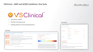 AMP-Based Variant Classification with VSClinical | PDF