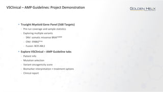 AMP-Based Variant Classification with VSClinical | PDF