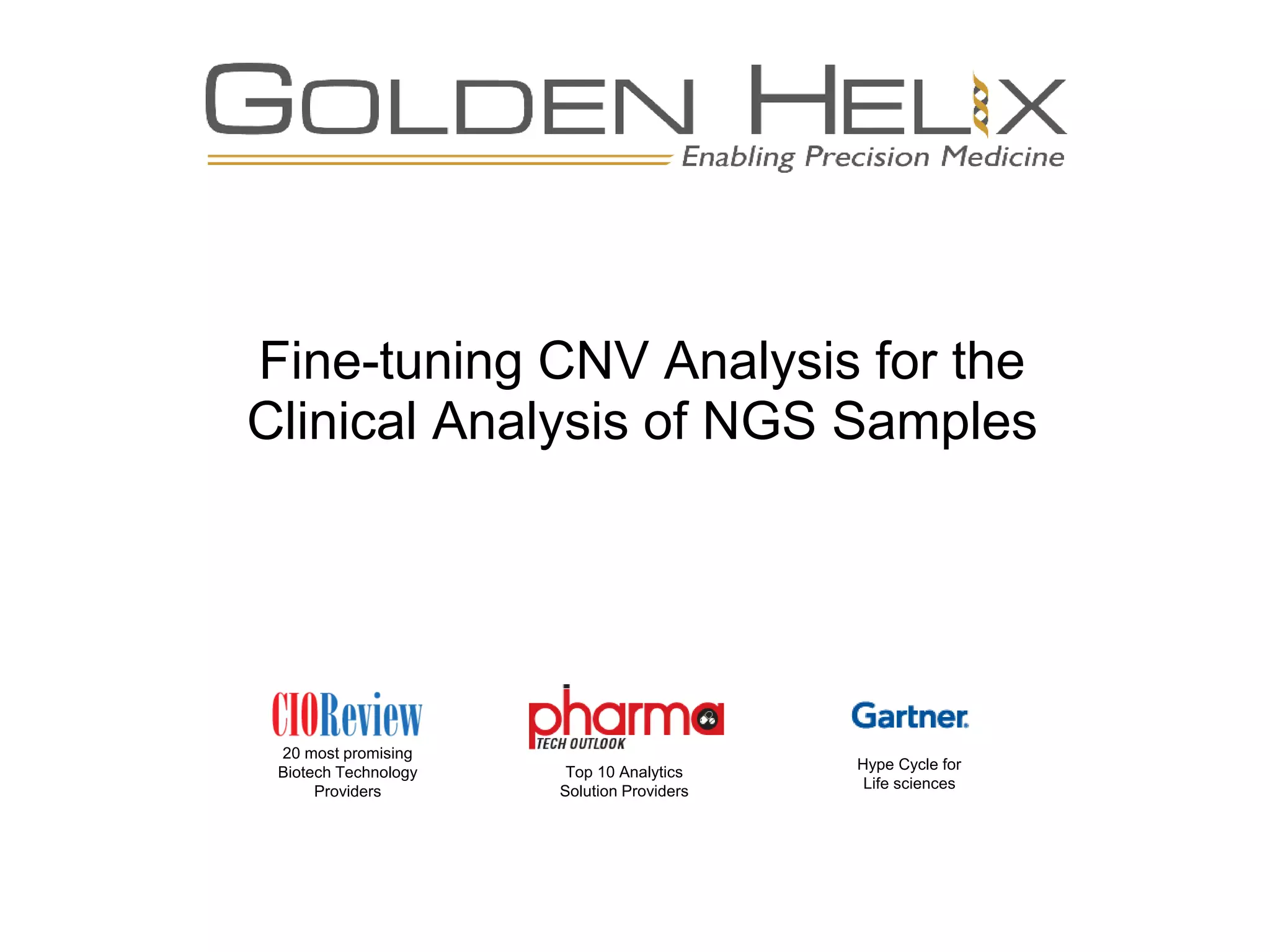 Fine-tuning CNV Analysis for the Clinical Analysis of NGS Samples | PDF