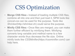 Tips every developer should know to improve site performance | PPTX