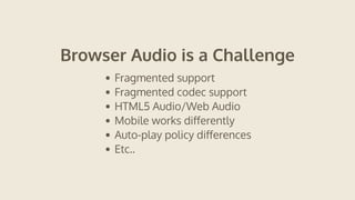 Web Audio Made Easy with Howler.js