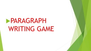 ENGLISH PARAGRAPH WRITING | PPT