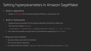 AIM361 Optimizing machine learning models with Amazon SageMaker (December 2019) | PPT