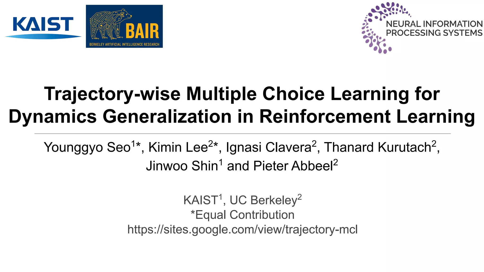 Trajectory Wise Multiple Choice Learning For Dynamics Generalization In