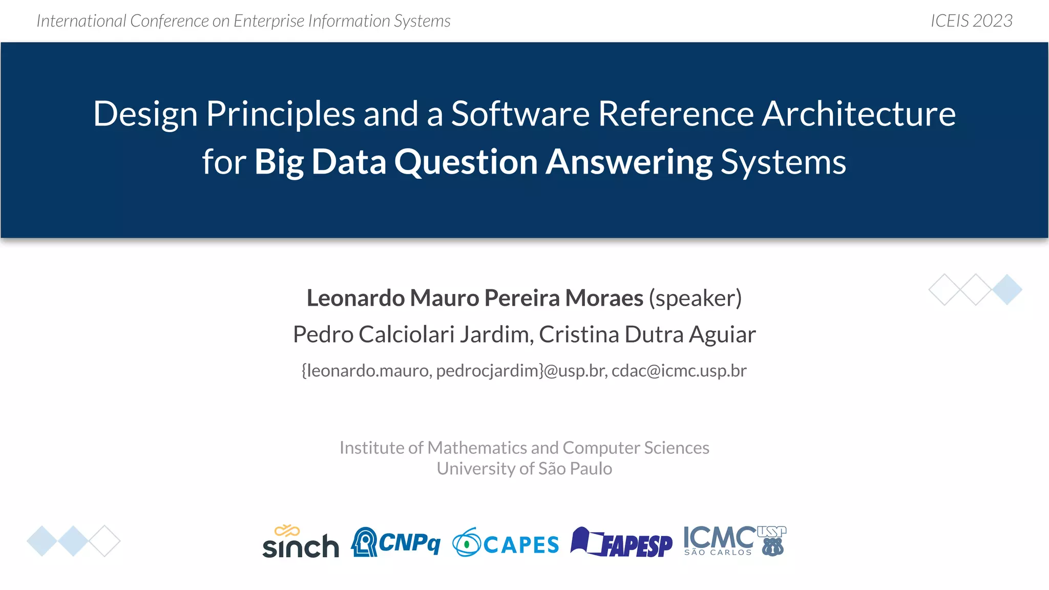 Design Principles and a Software Reference Architecture for Big Data ...
