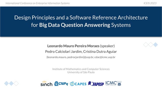 Design Principles and a Software Reference Architecture for Big Data ...