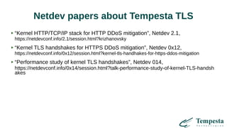 Mathematics and development of fast TLS handshakes | PPT
